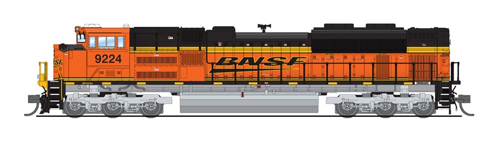 Broadway Limited 6292 N BNSF EMD SD70ACe Diesel Locomotive #9224 w/ So – Trainz