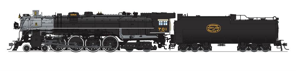 Broadway Limited 6969 HO SP&S E-1 4-8-4 Steam Locomotive Sound/DC/DCC ...