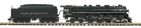 MTH 70-3020-1 G Scale Pere Marquette 4-6-4 J3a Hudson Steam w/ Proto-S ...