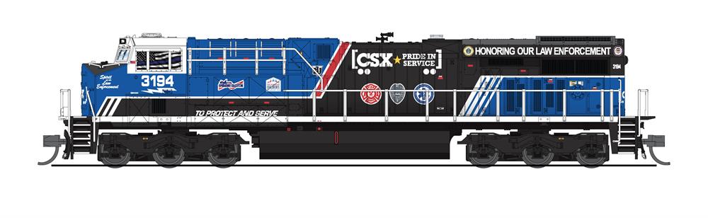 Broadway Limited 7293 N CSX GE ES44AC Diesel Locomotive Sound/DC/DCC ...