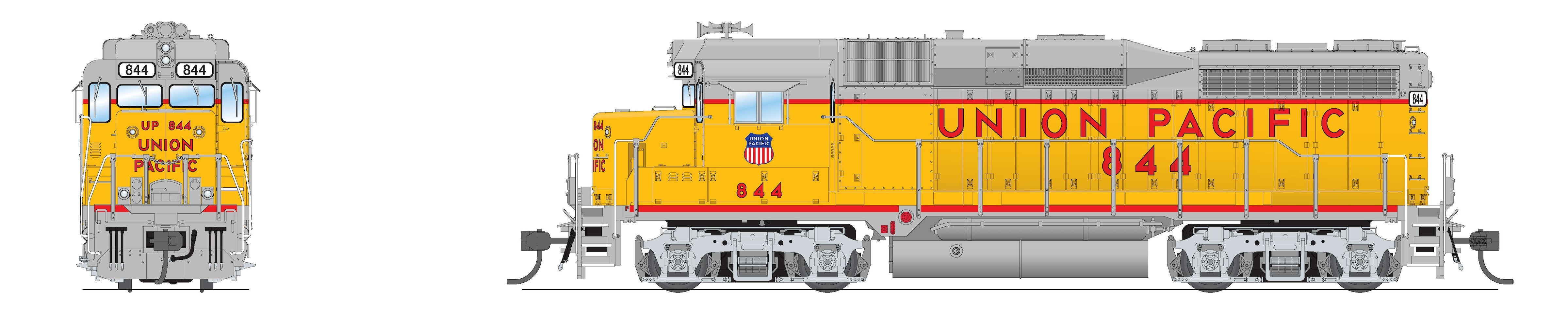 Broadway Limited 7580 HO UP Appears Today GP30 Diesel Locomotive with ...