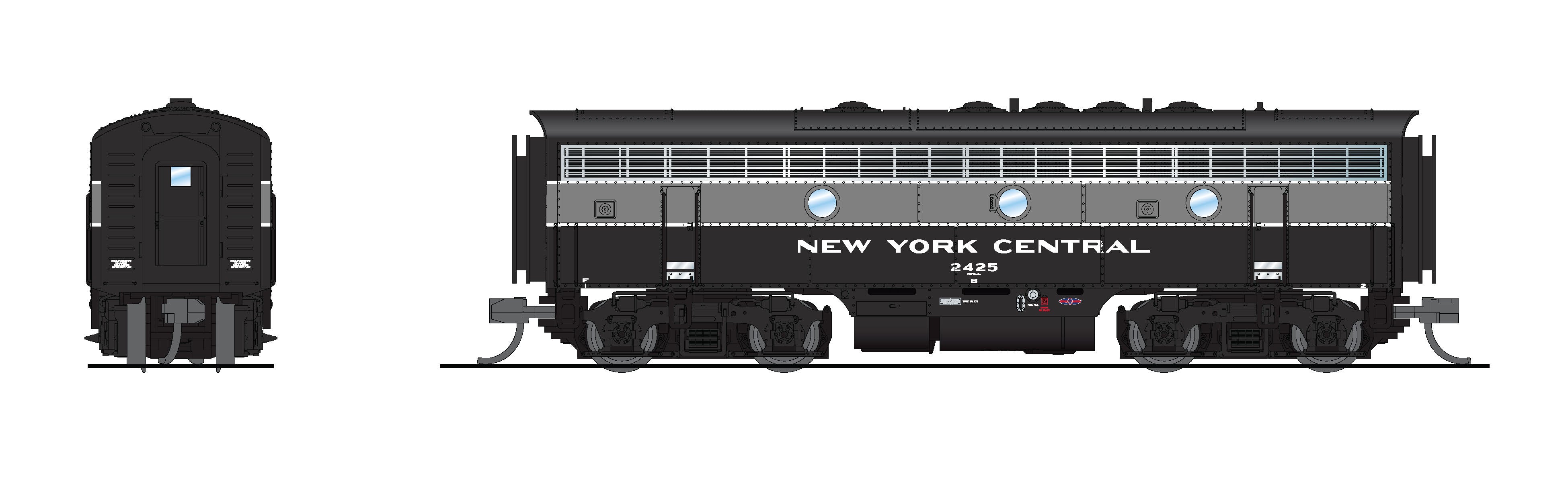 Broadway Limited 7777 N NYC EMD F7B Diesel Locomotive w/Sound/DC/DCC ...
