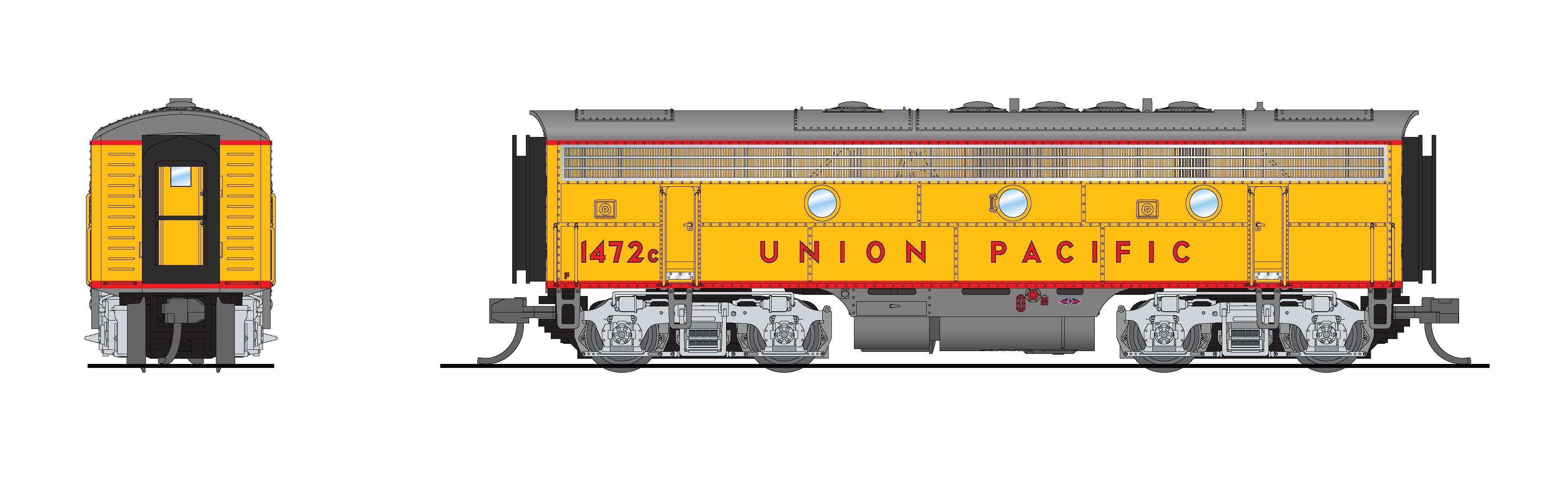 Broadway Limited 7784 N UP EMD F7B Diesel Locomotive w/Sound/DC/DCC #1 – Trainz