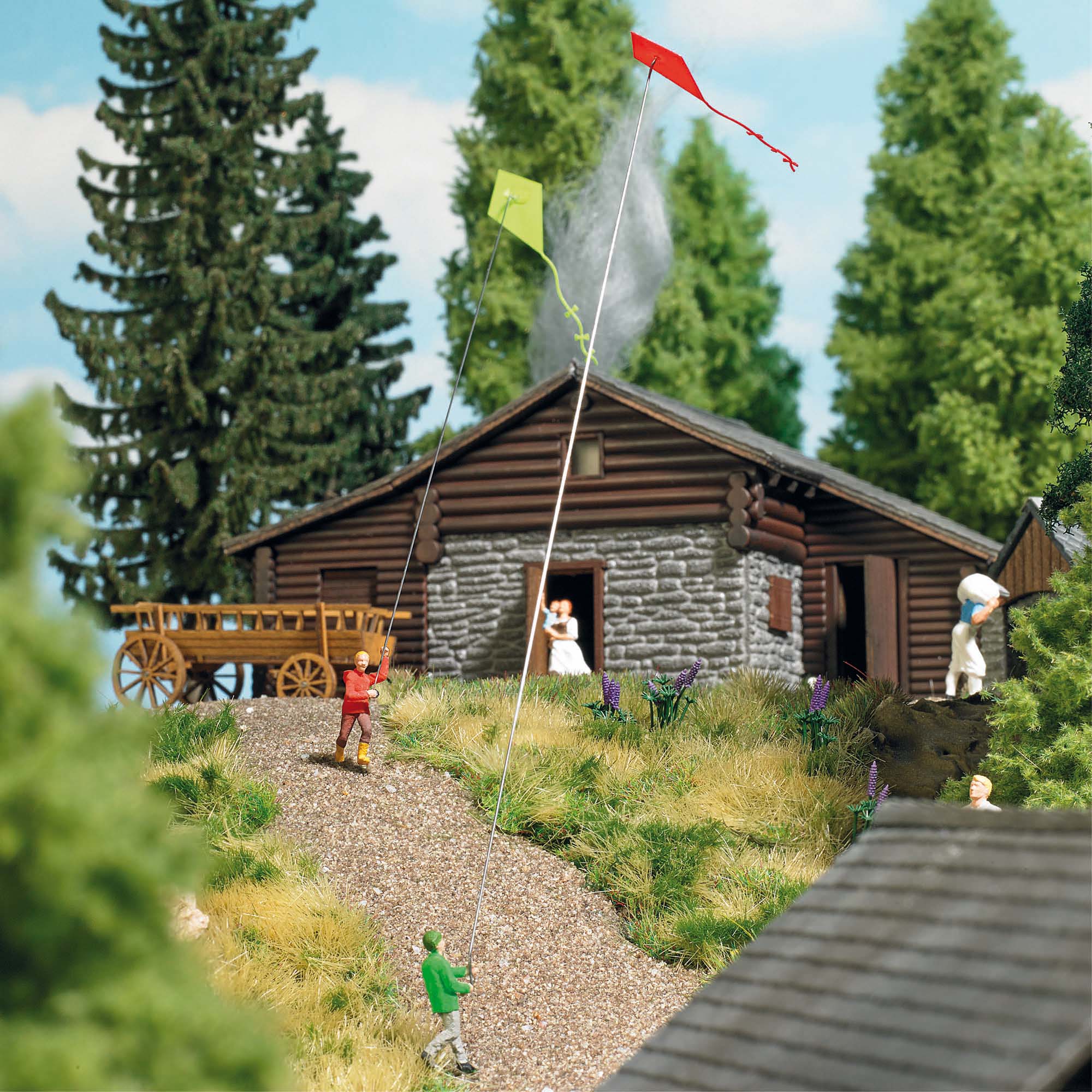 Busch 7866 HO Kite Flying Figure Set – Trainz