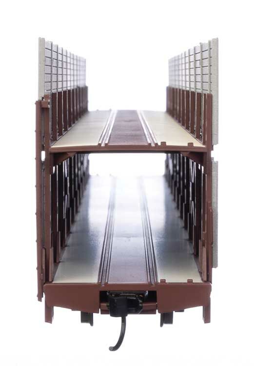 Walthers 910-8128 HO SP 89' Flatcar with Bi-Level Shielded Auto Rack R ...