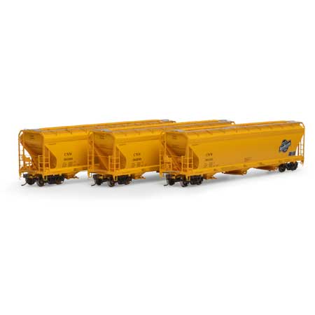 Athearn G15853 HO C&NW ACF 4600 3-Bay CF Hopper #1 (Set of 3) – Trainz