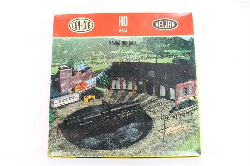 Heljan 804 HO Con-Cor 98' Manual Turntable Lest Track & Motor Kit – Trainz