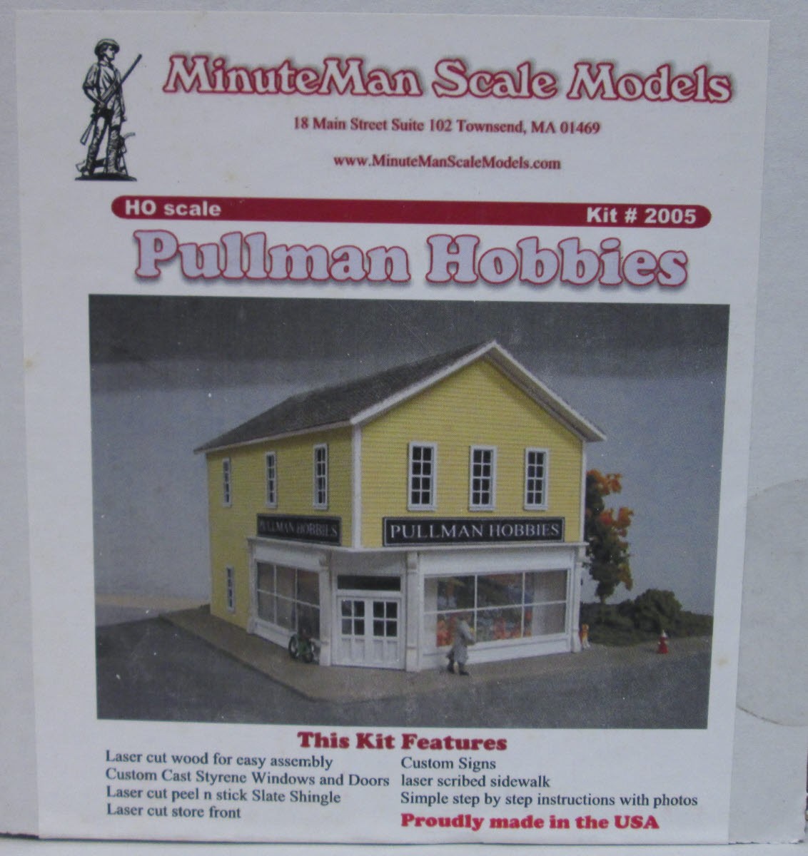 Minuteman Scale Models 2005 HO Pullman Hobbies Building Kit – Trainz