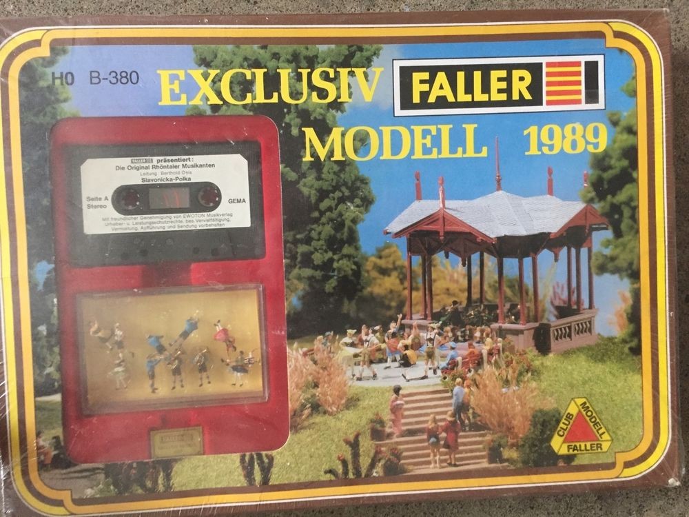 Faller B-380 HO Exclusive Band Stand Pavilion Exclusiv Modell 1989 Kit ...