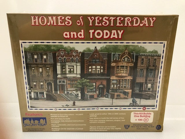 IHC 100-23 HO Homes of Yesterday & Today Brownstone House Building Kit ...