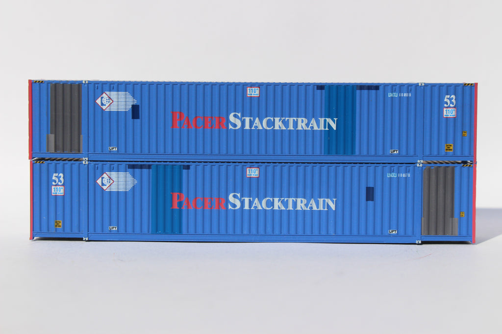 JTC Model Trains 535062 N UMAX 53' HC 6-42-6 Corrugated Containers (Se ...
