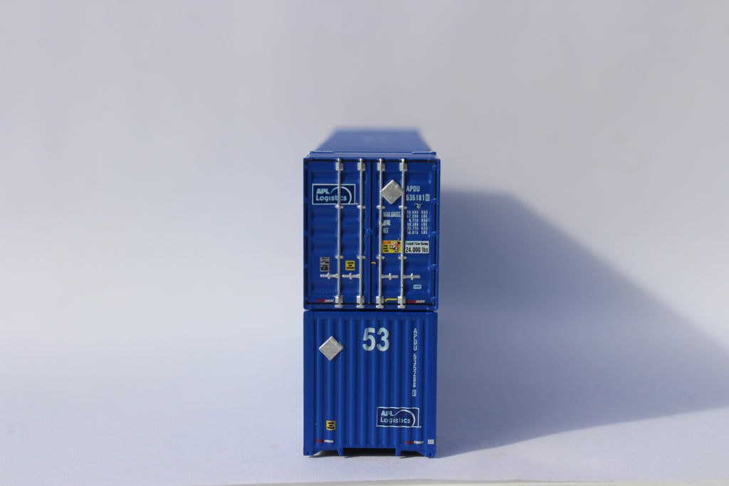 JTC Model Trains 537070 N APL Logistics 8-55-8 Corrugated 4VI Containe ...