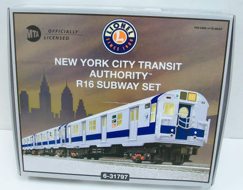 Lionel 6-31797 NYC Transit Authority R16 O Gauge Subway Train Set – Trainz