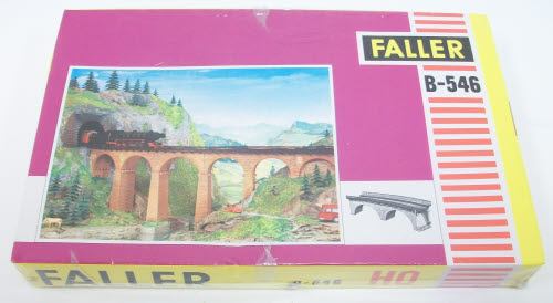Faller B-546 HO Scale Brick Trestle Bridge Model Building Kit – Trainz