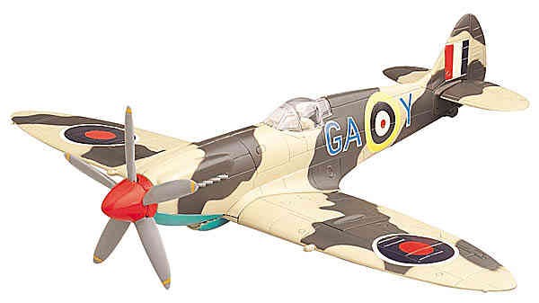 K-Line K40228 O RAF Spitfire Fighter Military Airplane Kit – Trainz