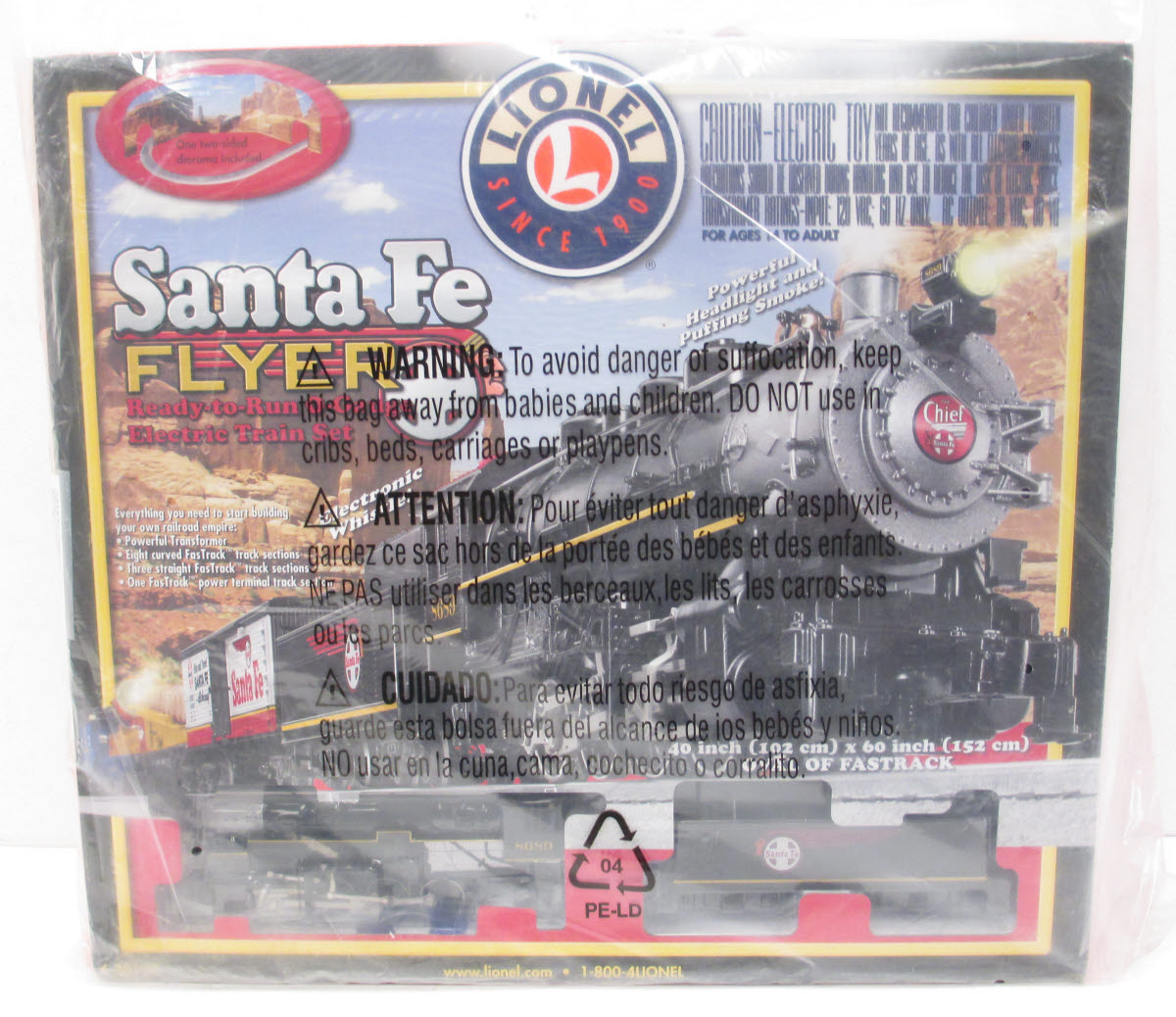 Lionel 6-30139 Santa Fe Flyer O Gauge Steam Freight Train Set – Trainz