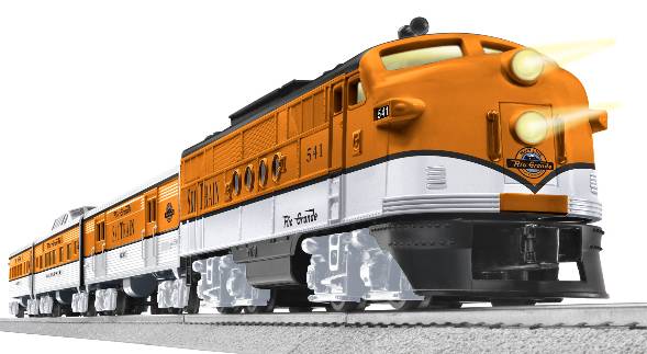 Lionel 6-30125 Rio Grande Ski O Gauge Diesel Train Set with TrainSound ...