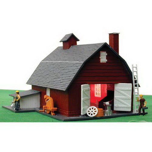 Model Power 567 HO Scale Built-up Horse Stable – Trainz