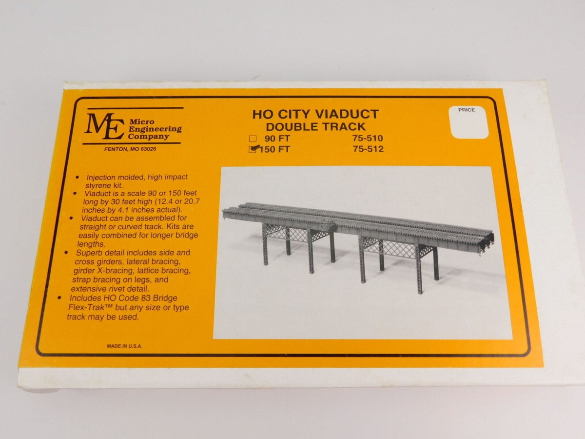Micro Engineering 75-512 HO 150' Double Track City Viaduct Kit – Trainz