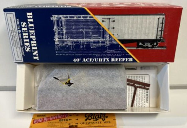 Branchline Trains 1322 HO Old Heidelberg 40'''' ACF/URTX Reefer Kit ...