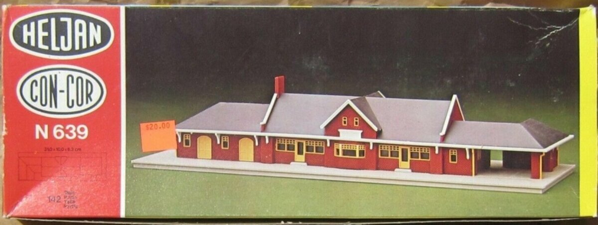 Heljan 639 Con Cor N Railway Station Building Kit – Trainz