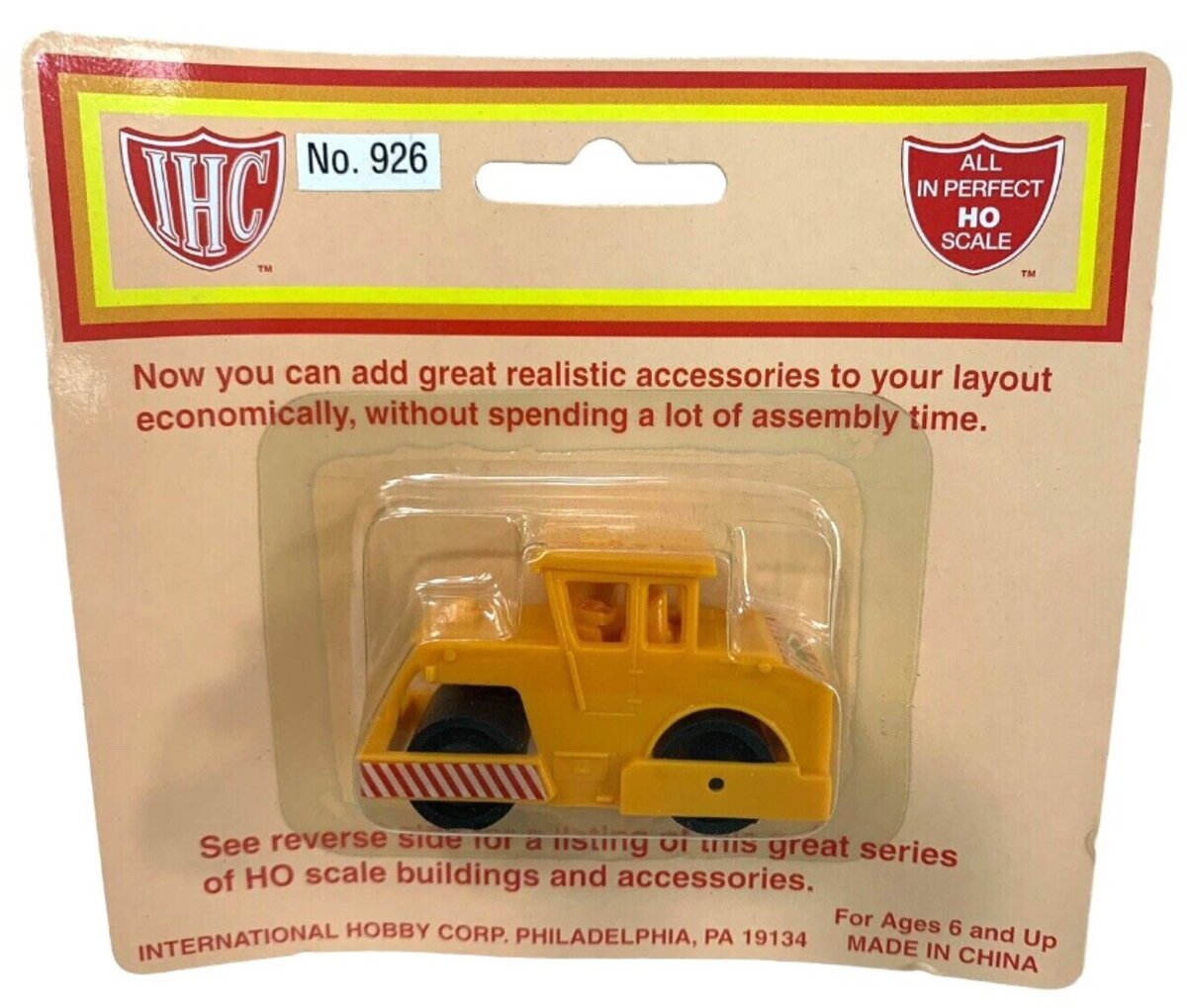 IHC 926 HO Scale Road Roller – Trainz