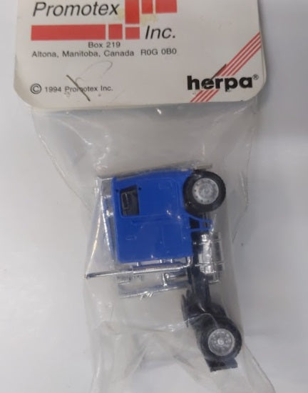 Promotex 15242 HO Herpa Blue Single Axle Freightliner Semi Cabover Tru ...