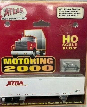 Atlas 1208-1 HO 1:87 XTRA Intermodal 45' Pines Trailer #231047 – Trainz