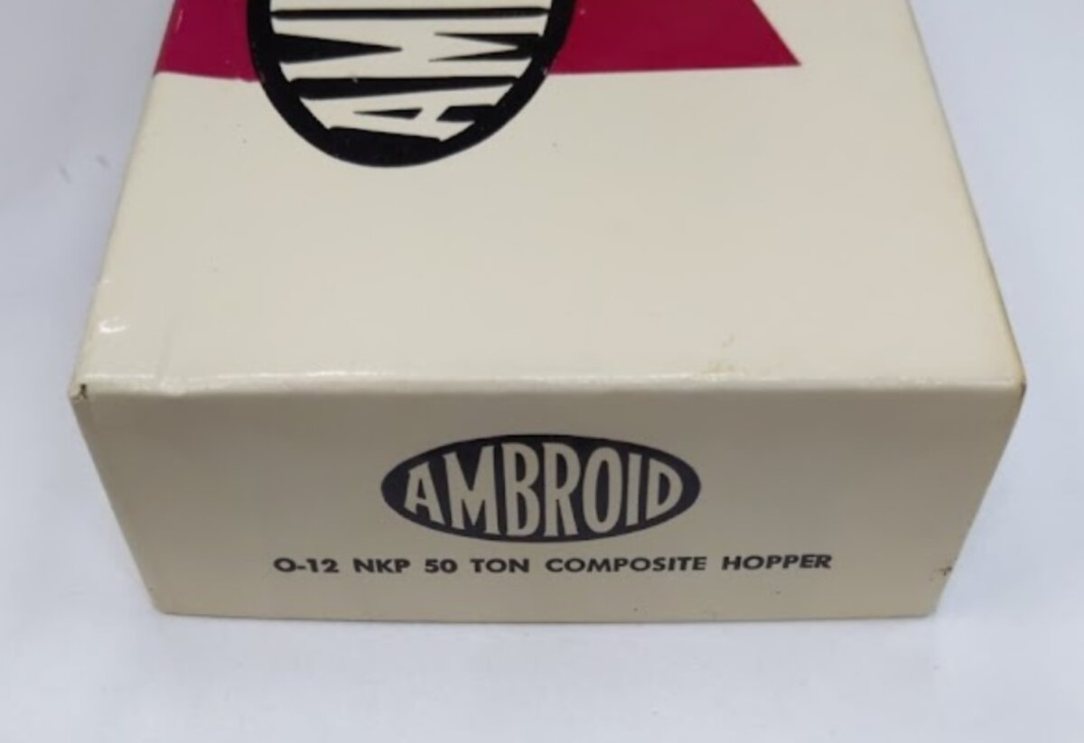 Ambroid O-12 O Scale Nickel Plate 50 Ton Composite Hopper Model Kit ...