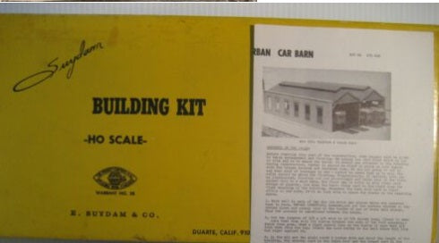 Suydam 20 HO 3 Track Interurban Car Barn Model Kit (Corrugated Metal ...