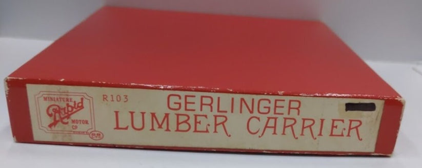 Scale Structures R-103 HO Gerlinger Lumber Carrier Miniature Rapid Met ...