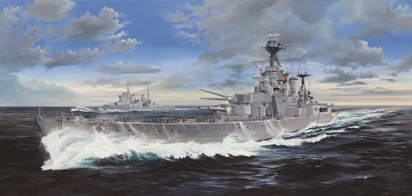 Trumpeter 03710 1:200 HMS Hood British Battleship Plastic Model Kit ...