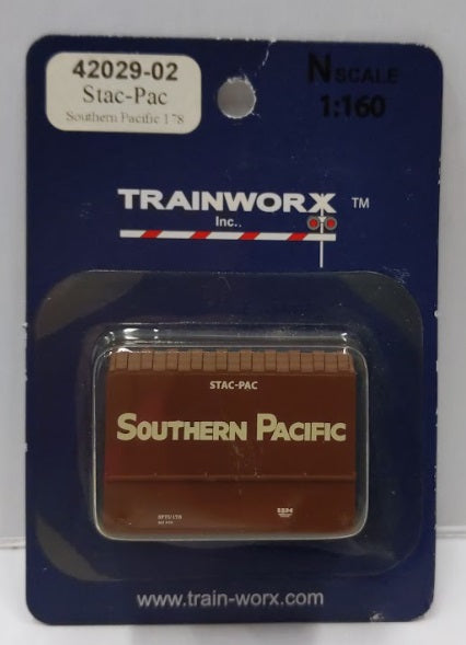 Trainworx Inc. 42029-02 N Scale Southern Pacific 20' Stack-Pac Contain ...