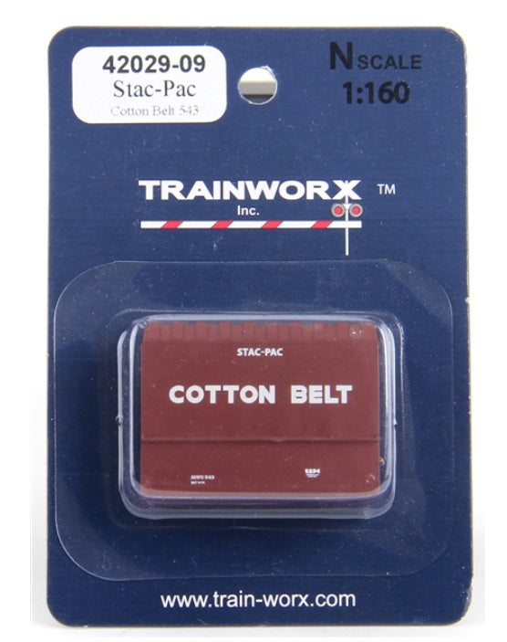 Trainworx Inc. 42029-07 N Cotton Belt 20'''' Stac-Pac Container #7 – Trainz