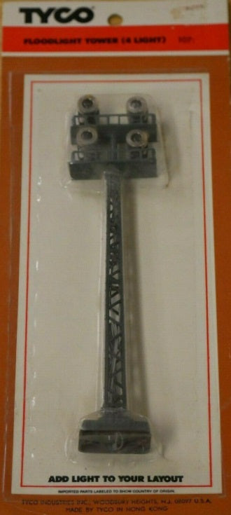 Tyco 107 HO Scale Floodlight Tower 4 Light – Trainz