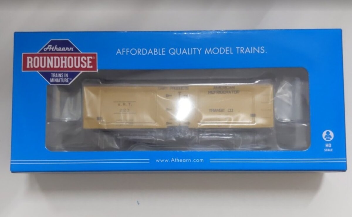 Roundhouse 85547 HO 36' Old Time Wood Reefer, ART #220 Freight Car – Trainz