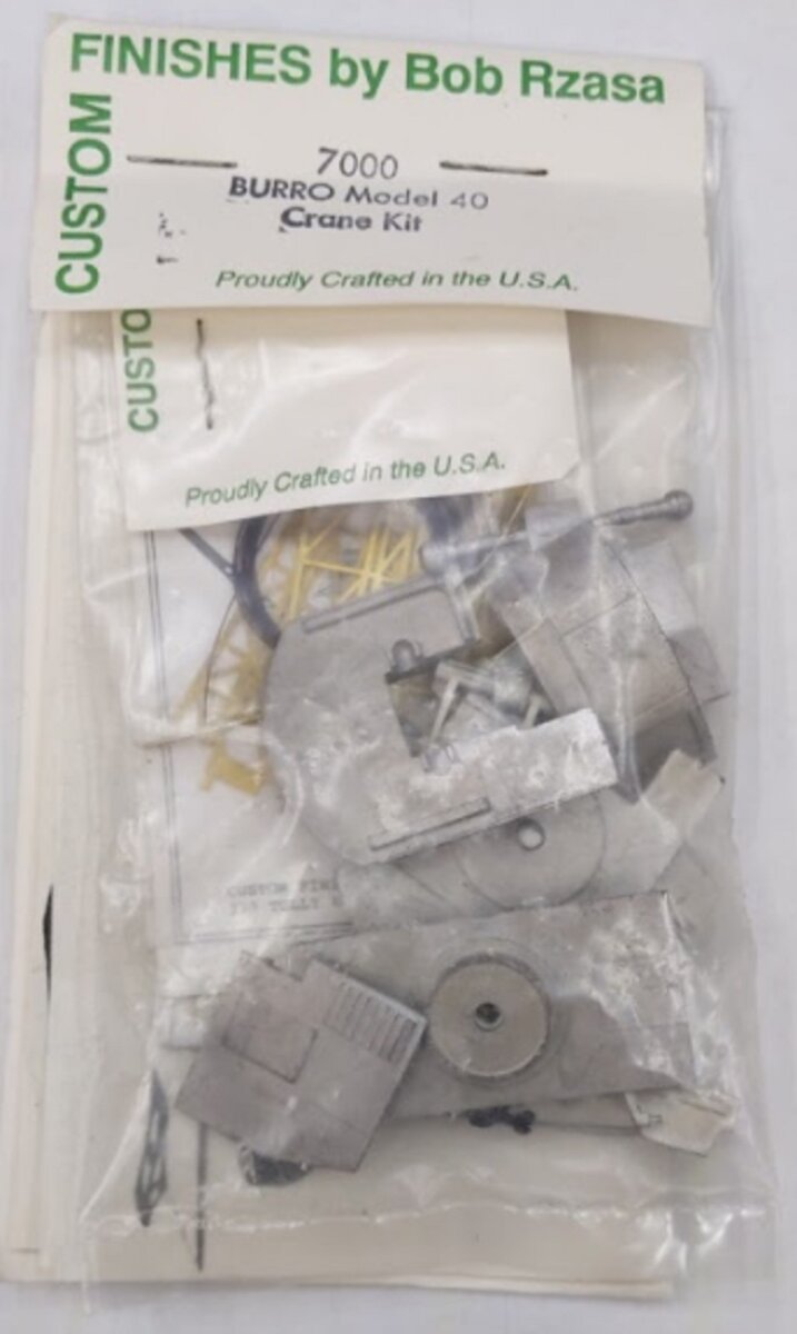 Custom Finishes 7000 HO Unpainted Burro Model 40 Crane Kit – Trainz