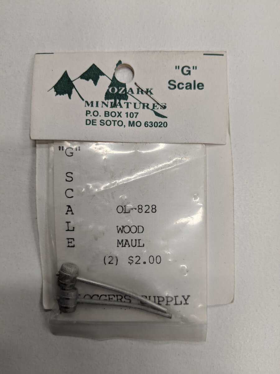 Ozark Miniatures OL-828 G Scale Wood Maul (Pack of 2) – Trainz