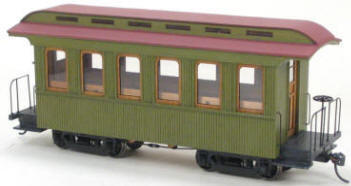 Mount Blue Model Co. #28S On30 Short Coach Car with Underframe Wooden ...