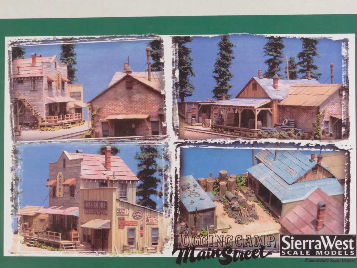 Sierra West 206 HO Scale Logging Camp Main Street Building Kit – Trainz