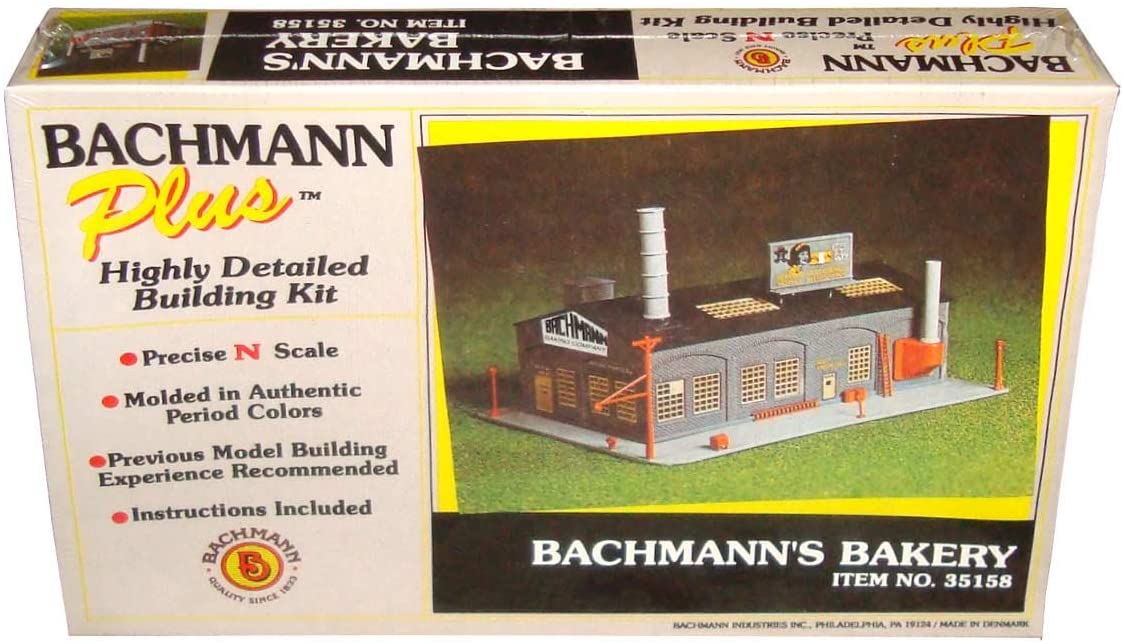 Bachmann 35158 N Scale Bachmann's Bakery Building Kit – Trainz