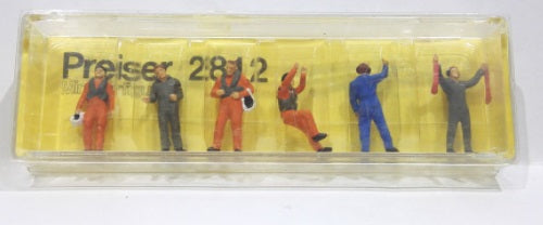 Preiser 2812 HO Working Airmen Figures (Set of 6) – Trainz