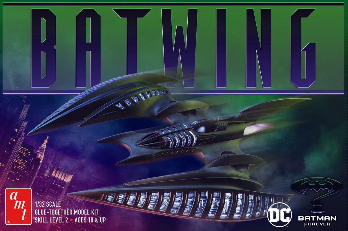 AMT 1290 1:32 Batman Forever Movie: Batwing Aircraft Plane Model Kit ...