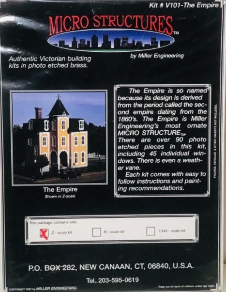 Micro Structures V101 Z Scale The Empire Model Building Kit – Trainz