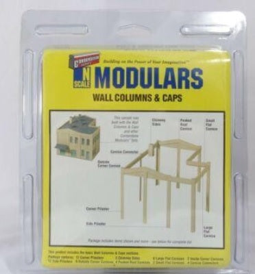 Walthers 933-3284 N Scale Wall Columns & Caps Modulars Kit – Trainz