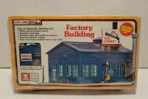 Life Like 7408 N Scale Factory Building Kit – Trainz