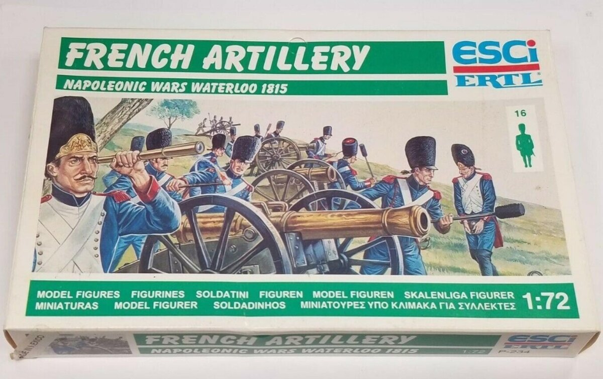 Ertl P-234 1:72 French Artillery Waterloo 1815 Napoleonic Wars Kit – Trainz