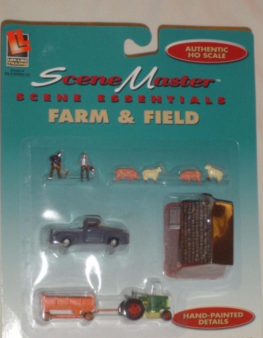 Life Like 433-1676 HO Scene Master Farm & Field – Trainz