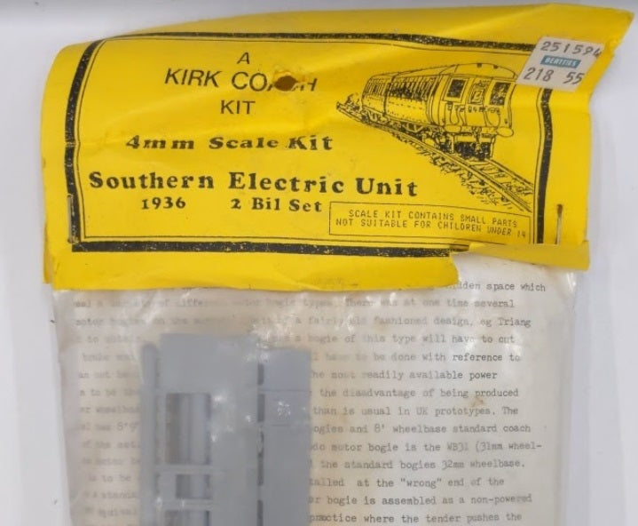 Kirk Coach Southern Electric Unit 1936 2 Bil Set Kit – Trainz