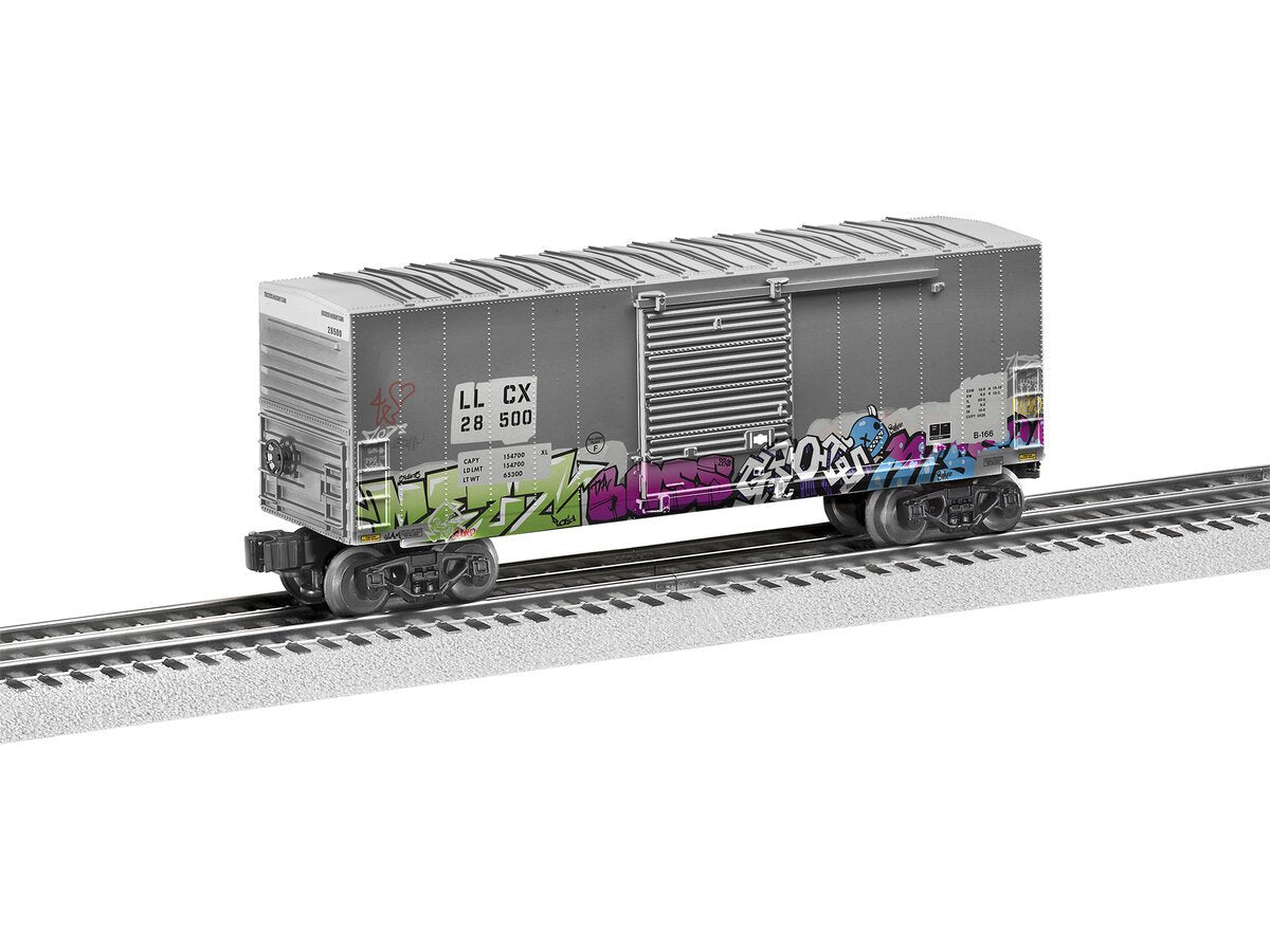 Lionel 2228500 O Gauge LLCX Graffiti Hi-Cube Boxcar #28500 – Trainz